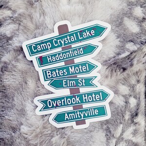 Which Way to Horror Matte Vinyl Sticker Die Cut - Etsy