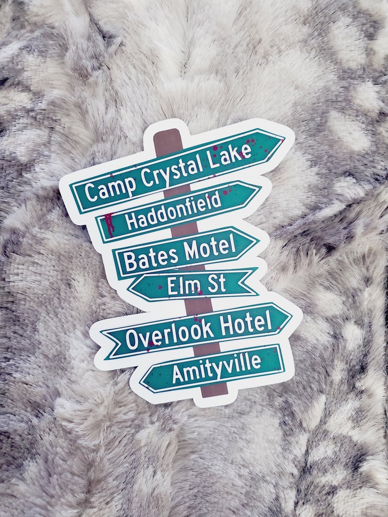 Which Way to Horror Matte Vinyl Sticker Die Cut - Etsy