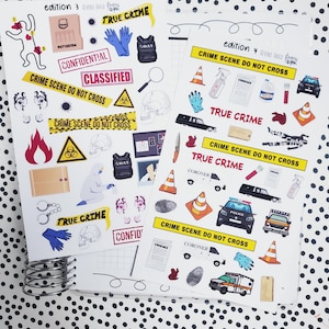 Crime Scene Deco Stickers - Etsy