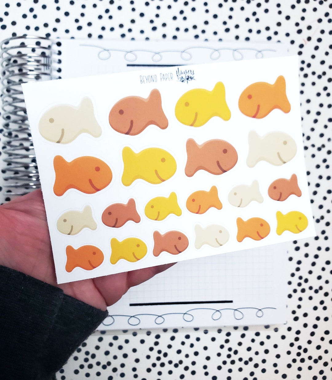 Fishy Crackers Deco Stickers - Etsy