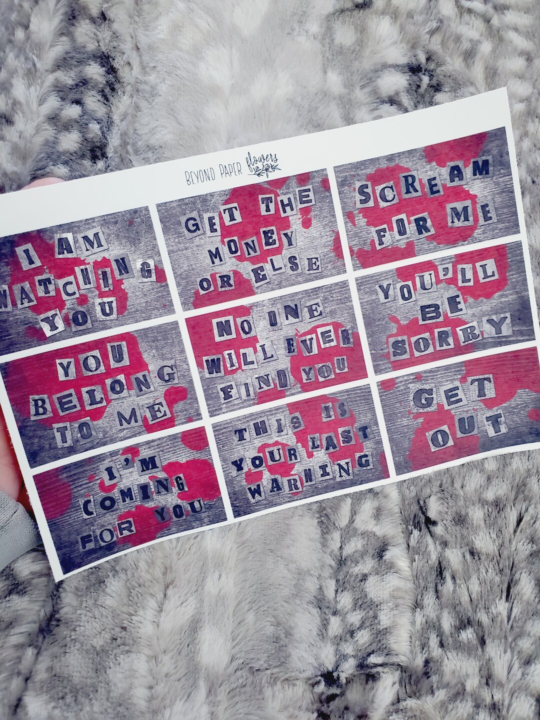 Large Typed Message Box Stickers - Etsy