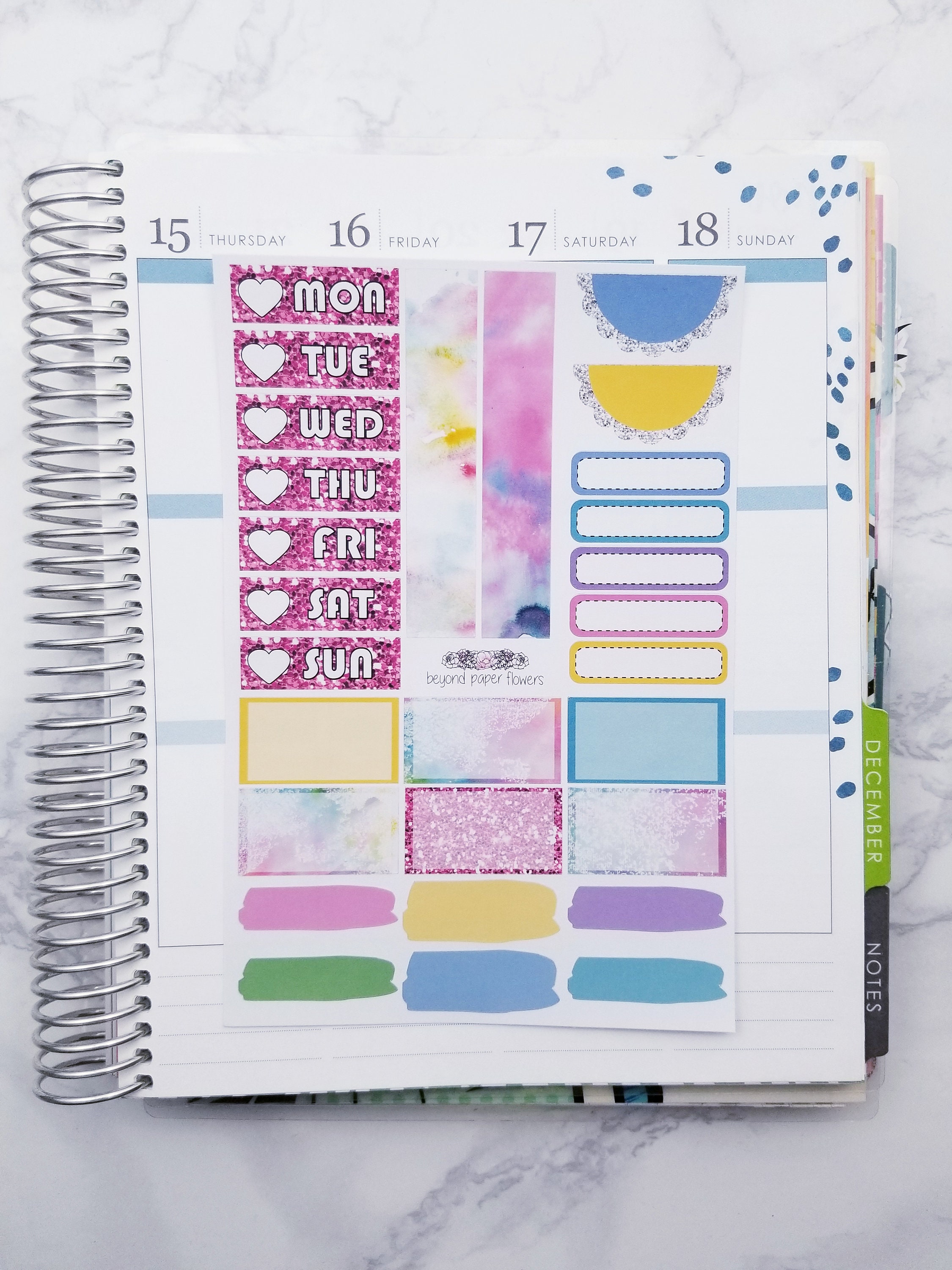 Watercolor Rush Weekly Kit | Etsy
