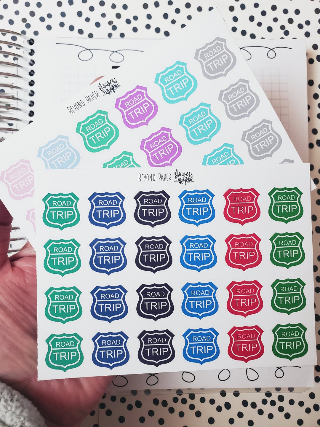 Road Trip Sign Deco Stickers - Etsy