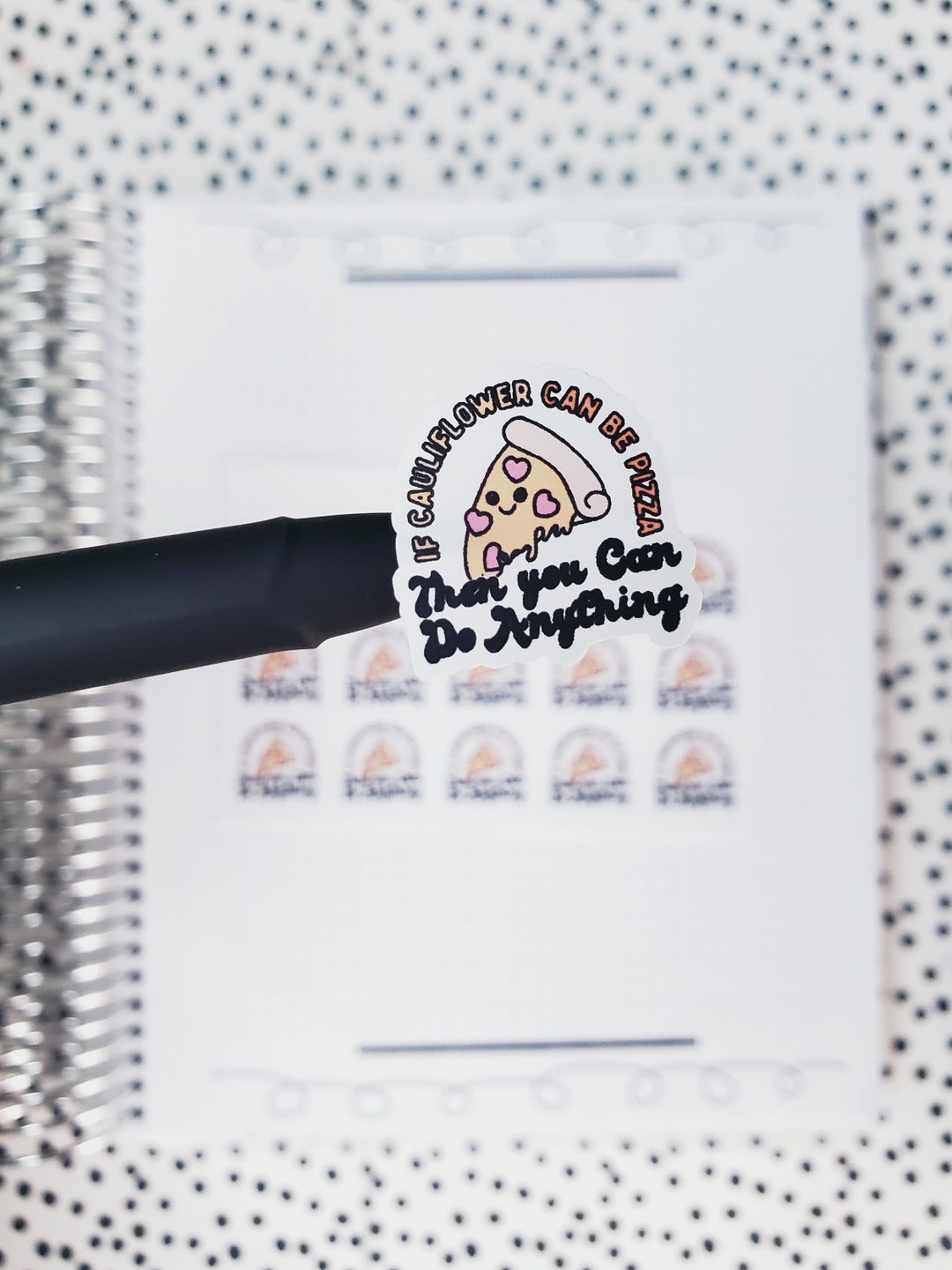 Cauliflower Can Be Pizza... Deco Stickers - Etsy