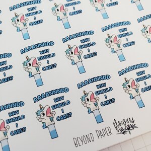 Aaaaaaaaaaand Why Deco Sticker Sheet - Etsy