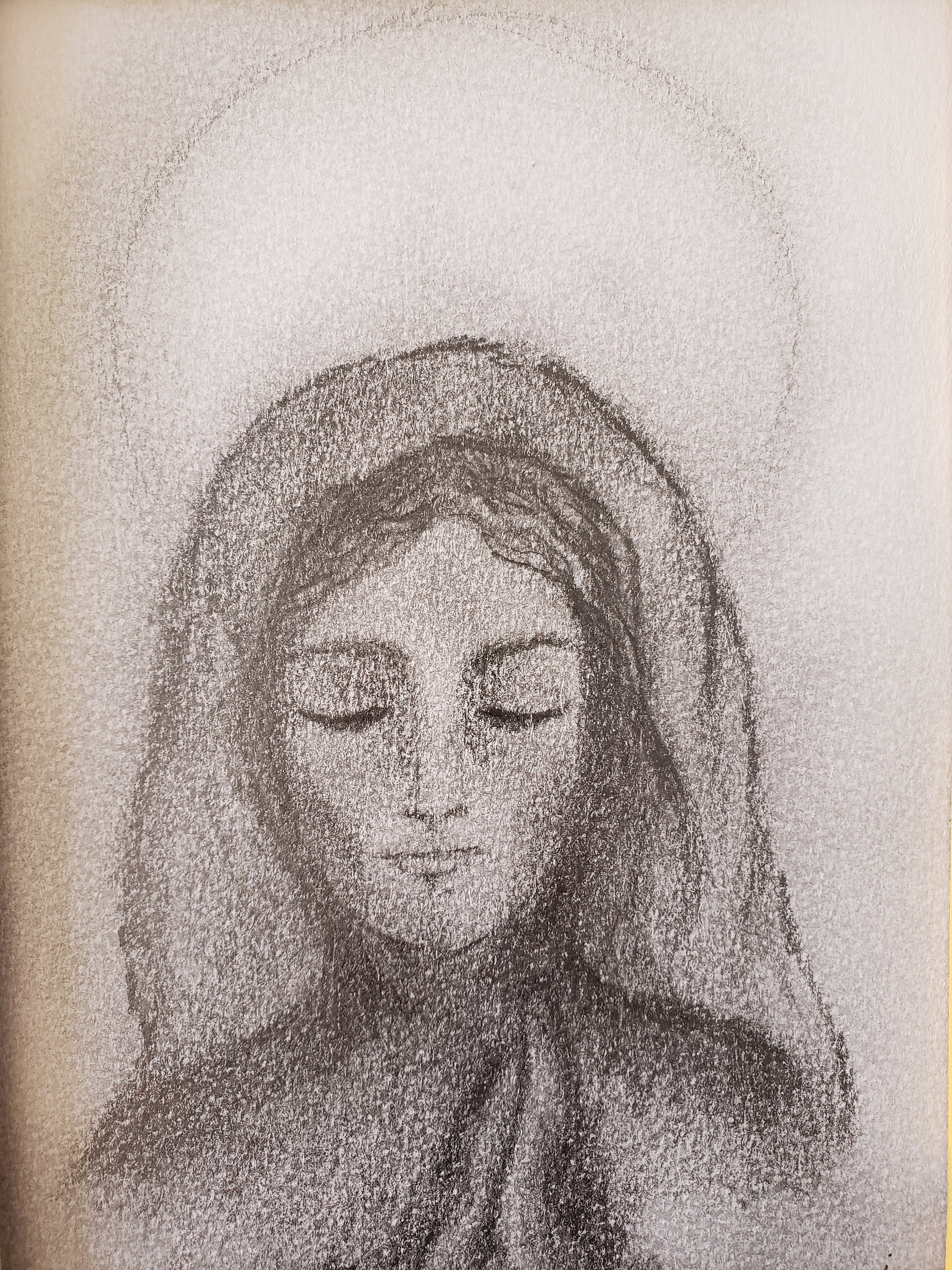 Religion Mix Of Pencil Drawing