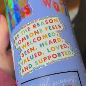 Be the Reason Sticker | Social Work | Be Kind Colorful Sticker ...