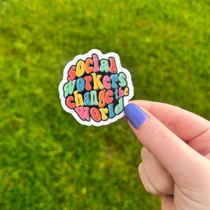 Social Work Sticker | Career Sticker | Cute Sticker | Colorful Sticker ...