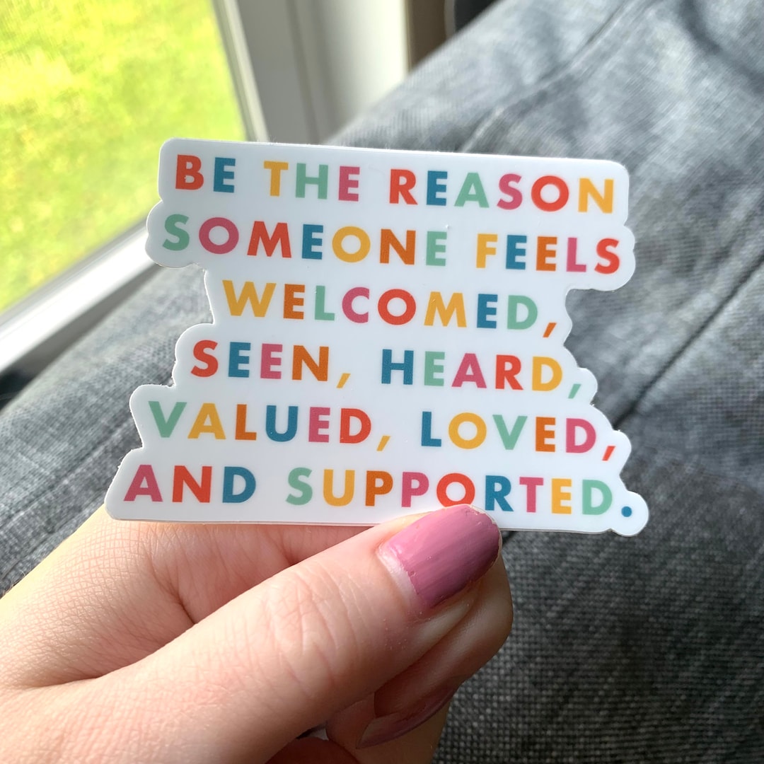 Be the Reason Sticker | Social Work | Be Kind Colorful Sticker ...