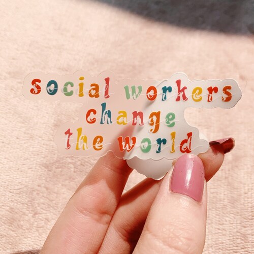 Social Work Sticker Career Sticker Cute Sticker Colorful - Etsy