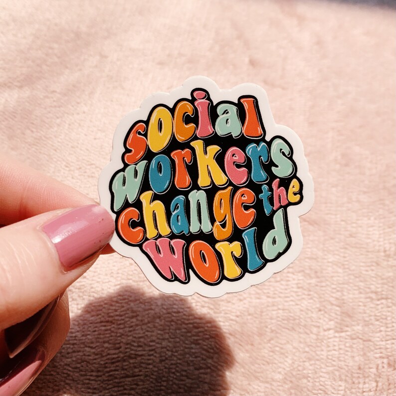 Social Work Sticker Career Sticker Cute Sticker Colorful - Etsy