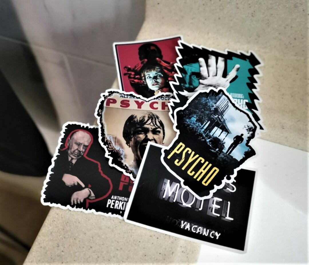 Stickers PSYCHO Vinyl Stickers Laptop Notebook Guitar Case Water Bottle ...