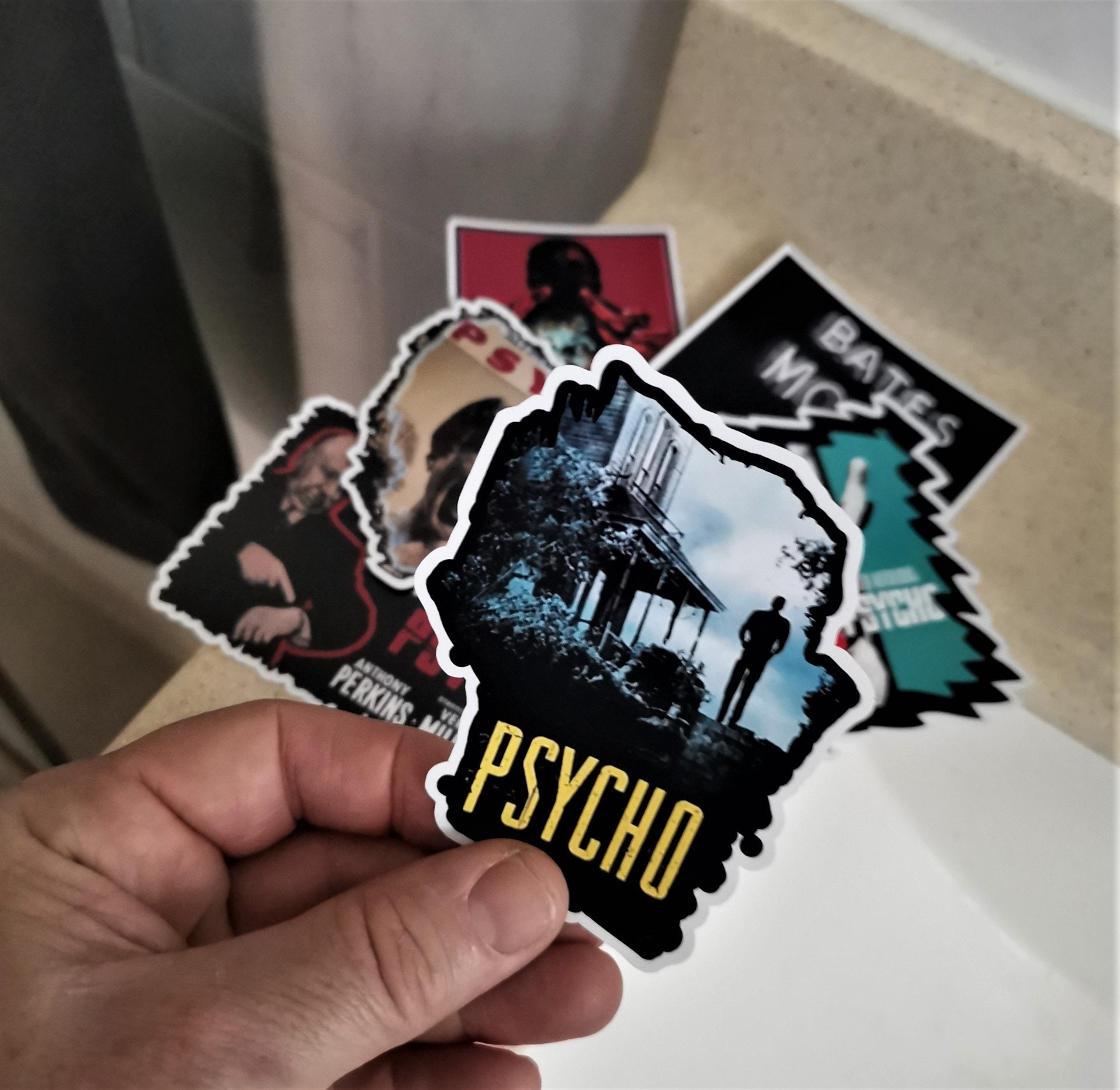 Stickers PSYCHO Vinyl Stickers Laptop Ipad Notebook Guitar - Etsy