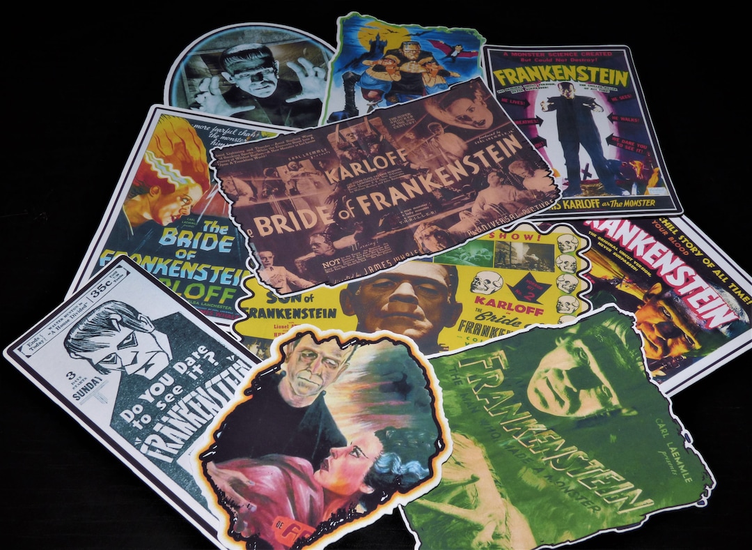 FRANKENSTEIN Vinyl Stickers Laptop Notebook Guitar Case Water Bottle ...