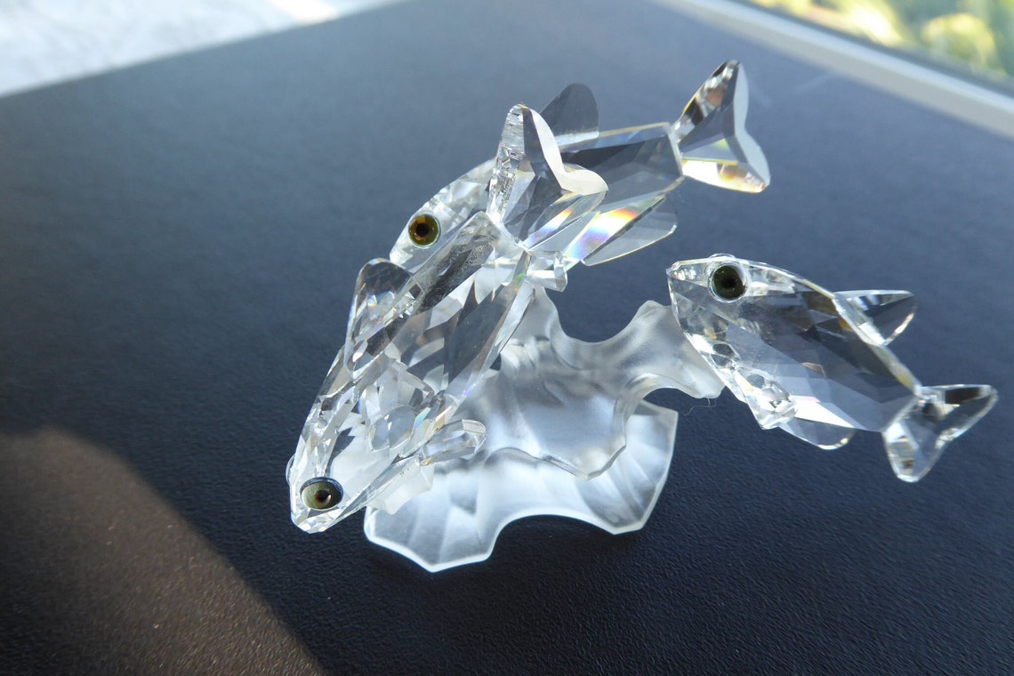 Swarovski Crystal Fishes Figurine in Box From Bavaria - Etsy