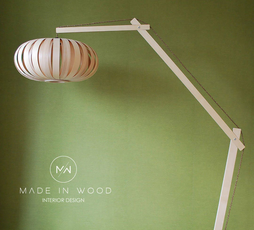 Floor Lamp From Wood in Arch Style. - Etsy