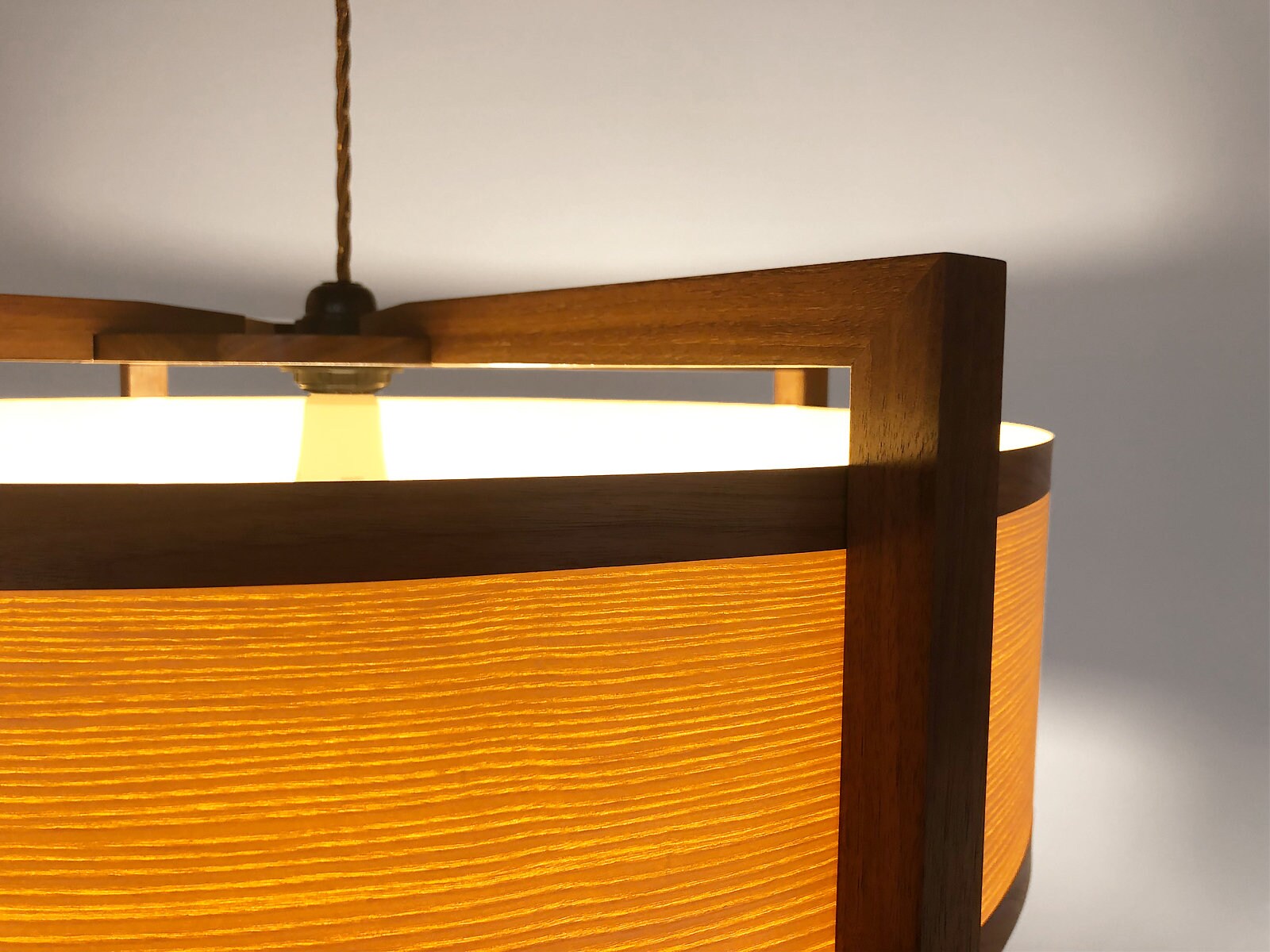 Ceiling Light From Wood in Contemporary Style - Model "kulindros Xl" - Etsy
