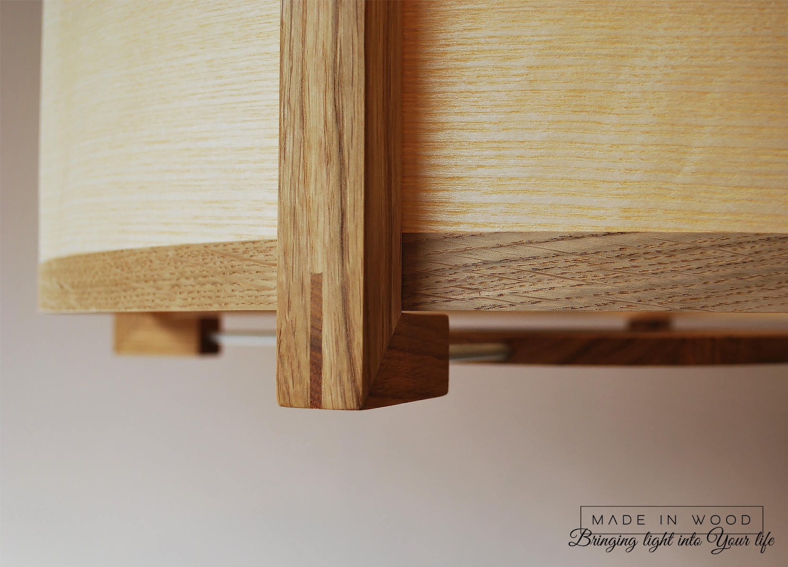 Ceiling Light From Wood Oak and Ash Veneer. Modern and - Etsy