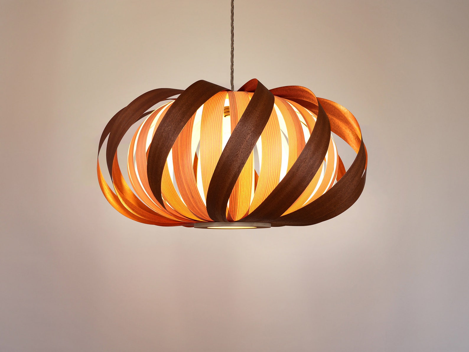 Ceiling Light Modern Natural Wood Veneer Exclusive Lamp - Etsy New Zealand