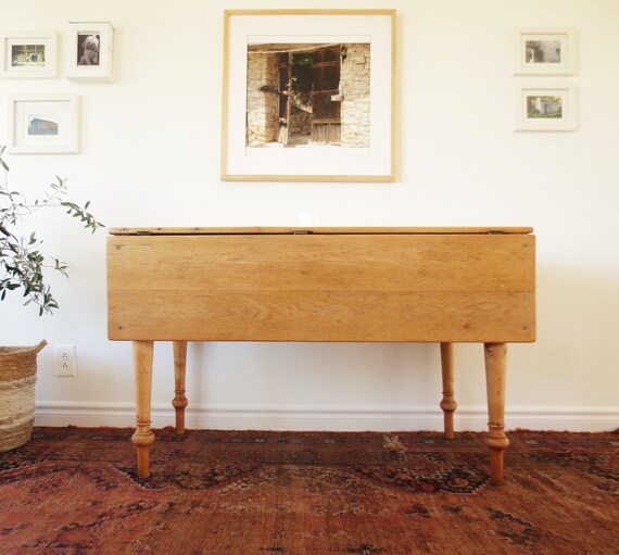 Antique Drop Leaf Table - Etsy