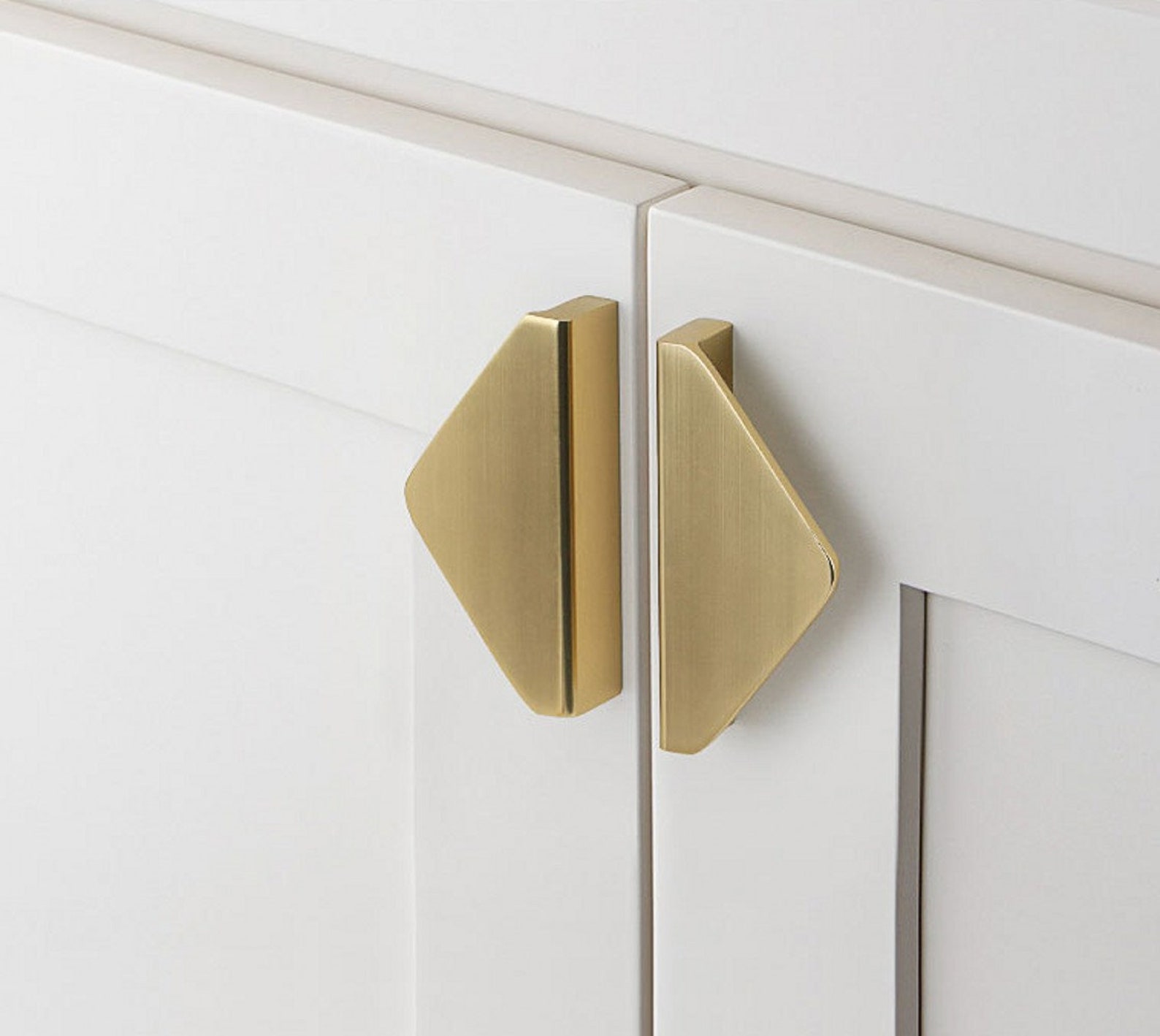 2.5 Black Triangle Handles Door Handle Drawer Pulls Knob - Etsy