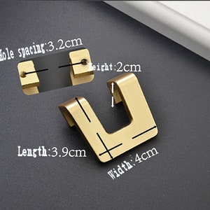 Gold Ring Pulls Drawer Pull Knob Handles Dresser Pulls Handle Cabinet ...