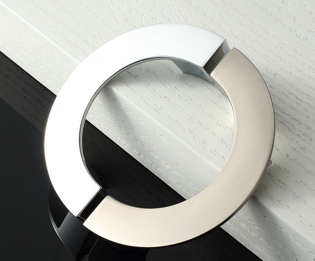 3.75" C Chrome Cupboard Pulls Black Door Handles Pulls Drawer Handles ...