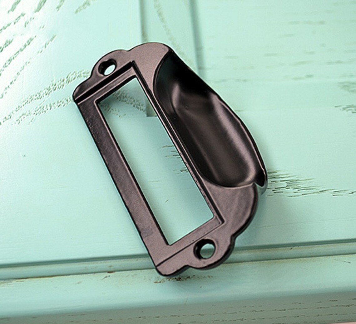 Label Box Handle Vintage Door Handles Pulls Drawer Handles | Etsy