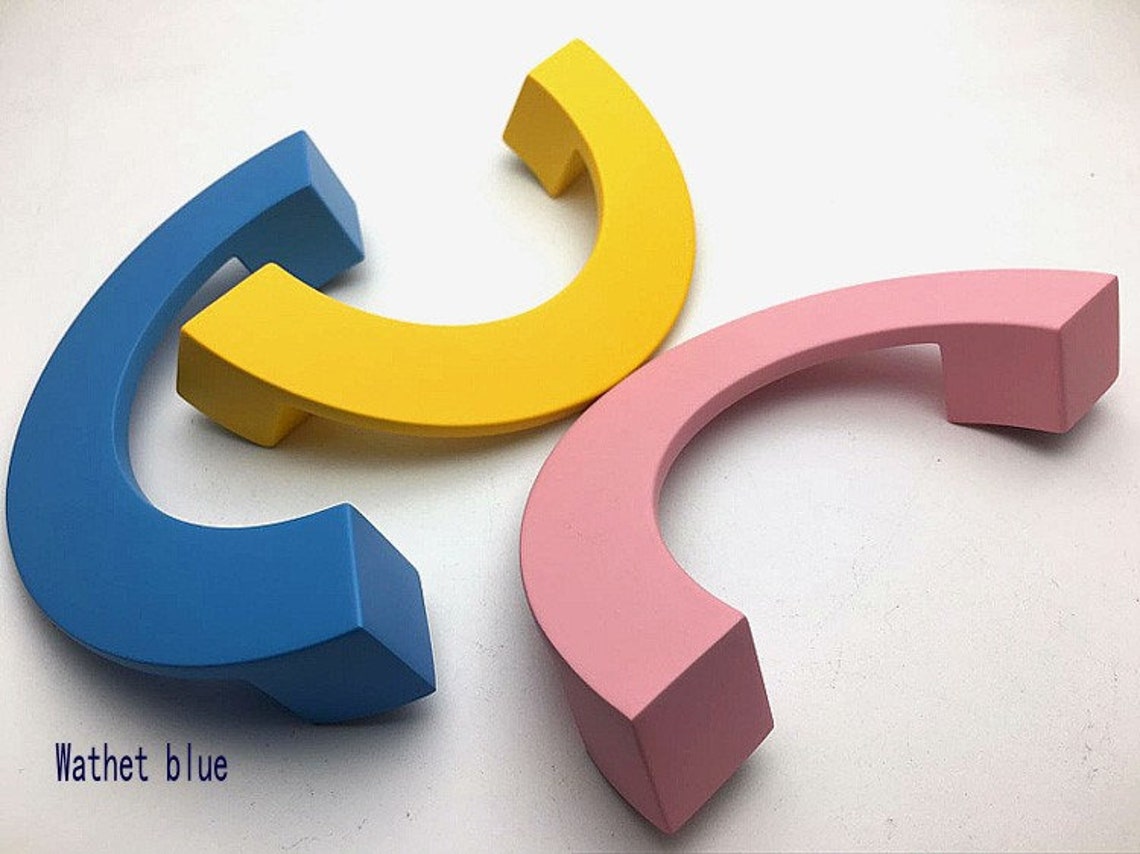 3.75 Children's Room Semi-circle Handles Matte | Etsy