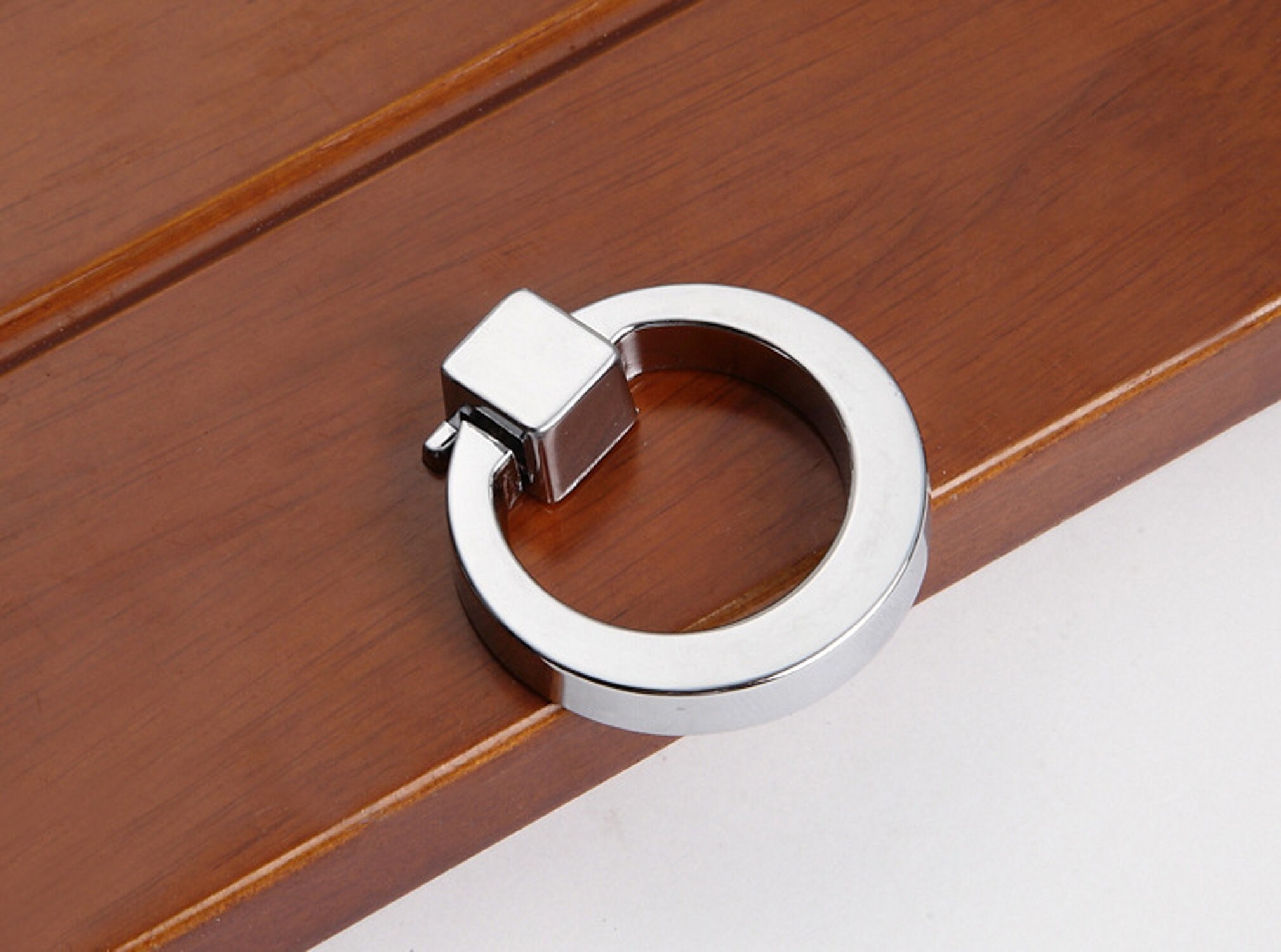 Single Hole Knob Black Ring Handle Door Handle Drawer Pulls | Etsy