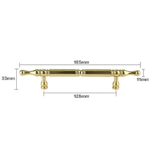 2.5 3.75 5 6.3 Brass Drawer Pulls - Etsy