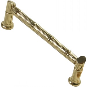 3.75 5 Gold Cupboard Door Handle Bamboo Drawer Pulls T Knob Dresser Handle Modern Cabinet Pulls ...