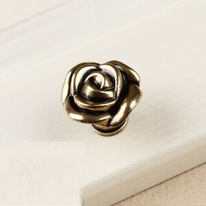 White Rose Drawer Knobs Pulls Dresser Handle Knob Cabinet Pulls Knobs ...