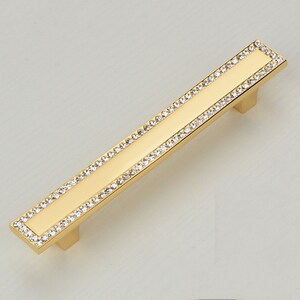 2.5 3.75 Square Crystal Knobs Pulls Modern Door Handles Knobs Drawer Handles Pulls Knobs Dresser ...