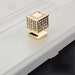 Square Cube Crystal Knobs Pulls Modern Door Handles Knobs Drawer Handles Pulls Knobs Dresser ...
