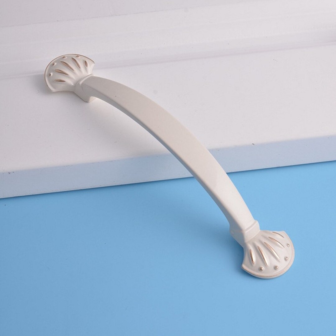 3.75" 5" Shell Door Handles Pulls Drawer Pulls Knob Dresser Handle ...