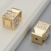 Square Cube Crystal Knobs Pulls Modern Door Handles Knobs Drawer Handles Pulls Knobs Dresser ...