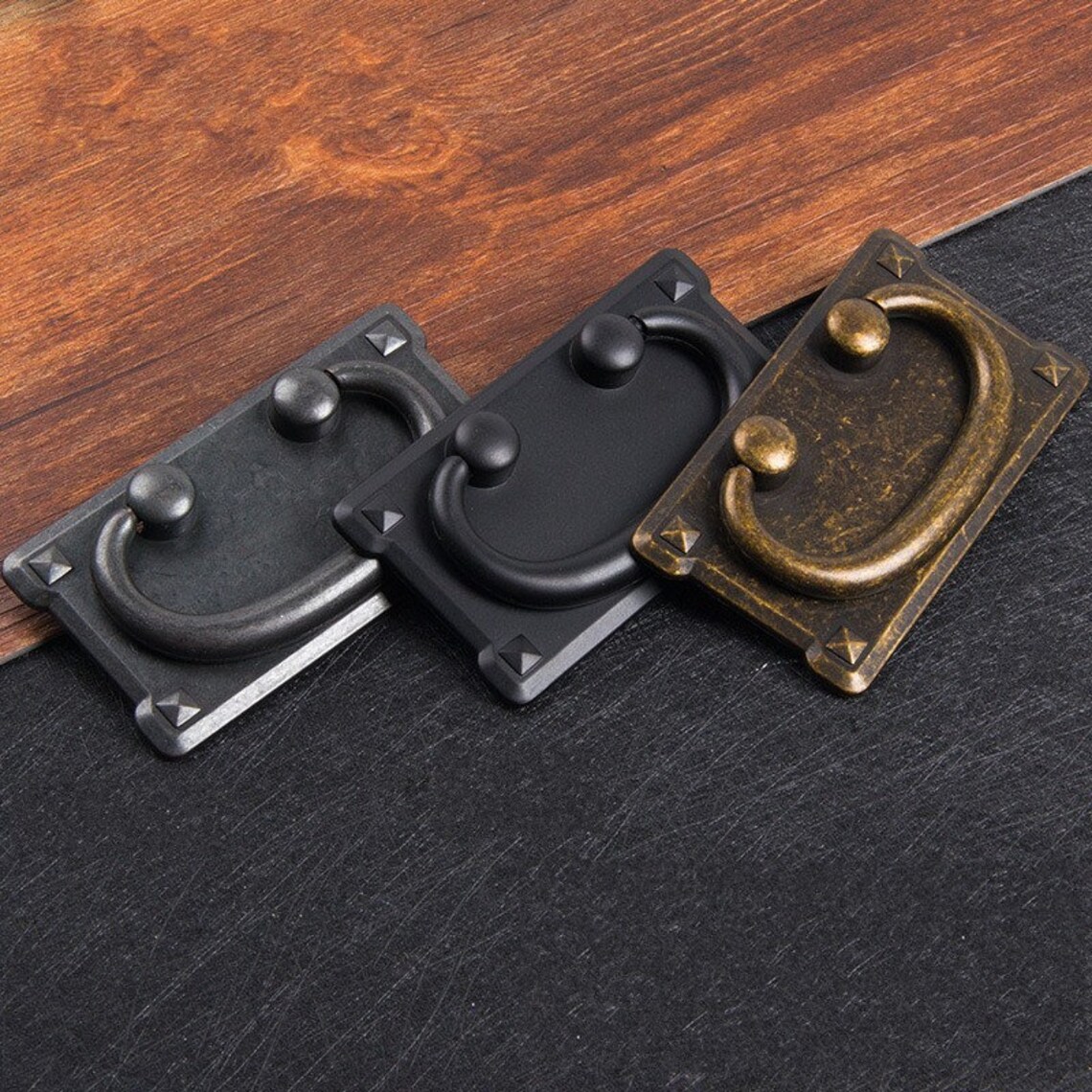 Rectangle Vintage Door Handle Drawer Pulls Knob Handle Dresser - Etsy