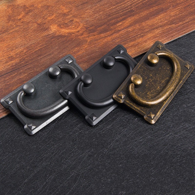 Rectangle Vintage Door Handle Drawer Pulls Knob Handle Dresser | Etsy