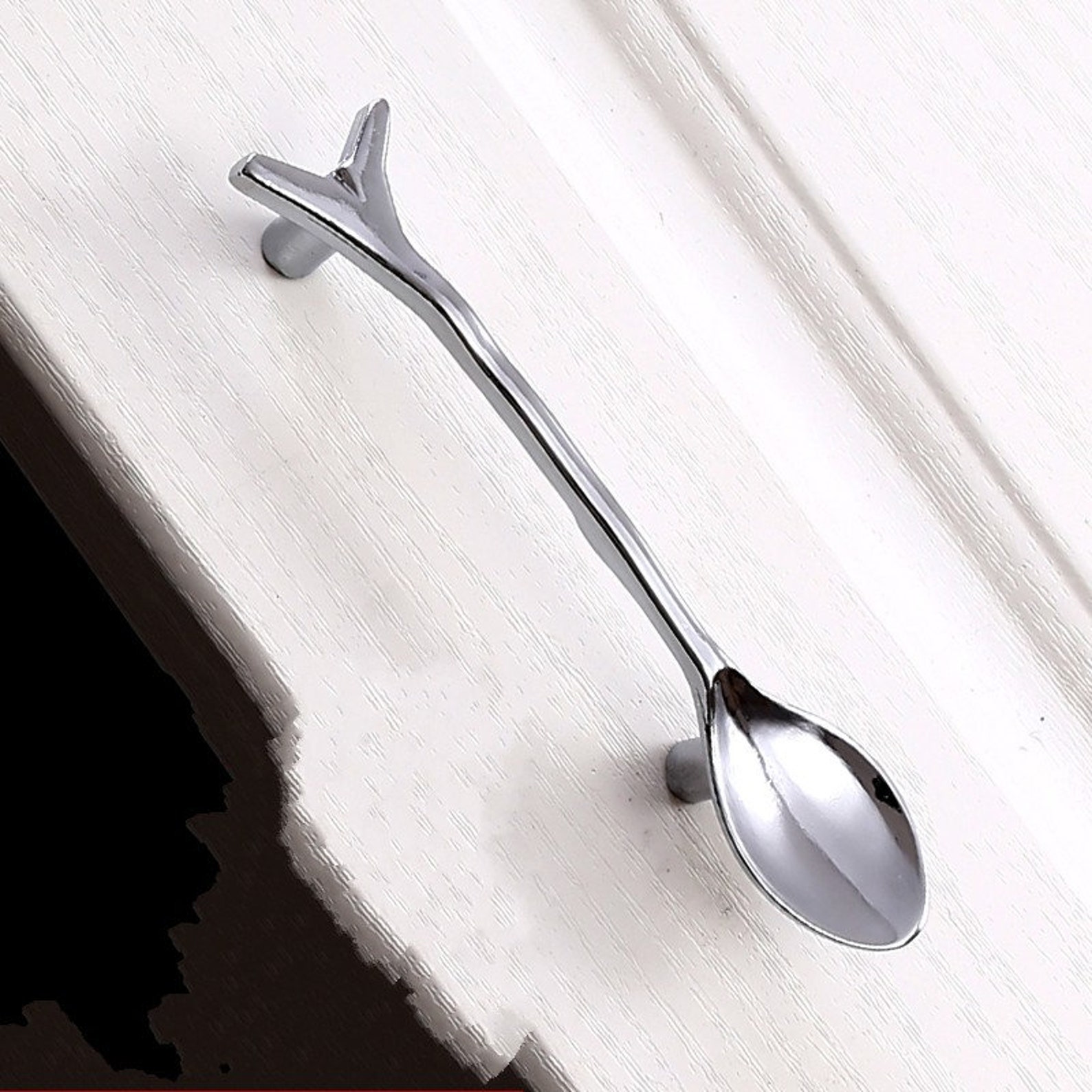 3 Chrome Steak Knife Drawer Handles Pulls Dresser Pulls - Etsy