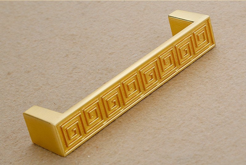 3.75 5 Brushed Gold Drawer Handles Pulls Knob - Etsy