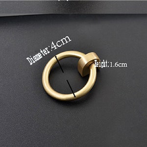 Gold Ring Pulls Drawer Pull Knob Handles Dresser Pulls Handle Cabinet ...