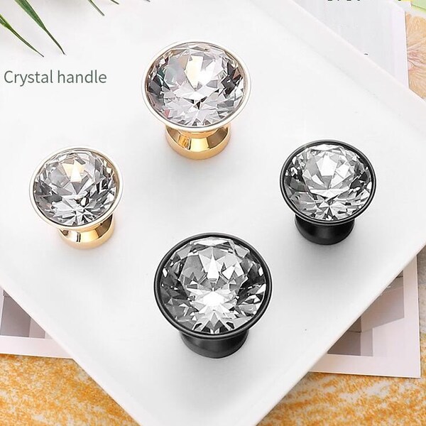 Crystal Cabinet Knobs - Etsy