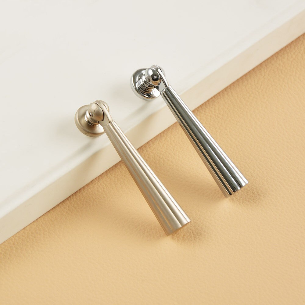 Chrome Drop Door Pulls Drawer Pulls Knob Dresser Handle Knobs - Etsy