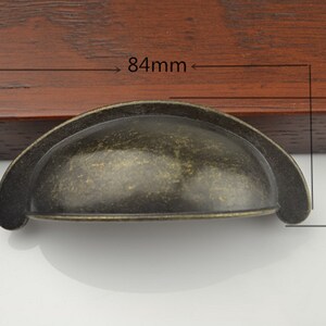 Bronze Shell Handles Pulls Knobs Drawer Pulls Knob Dresser Handle ...