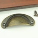 Bronze Shell Handles Pulls Knobs Drawer Pulls Knob Dresser - Etsy