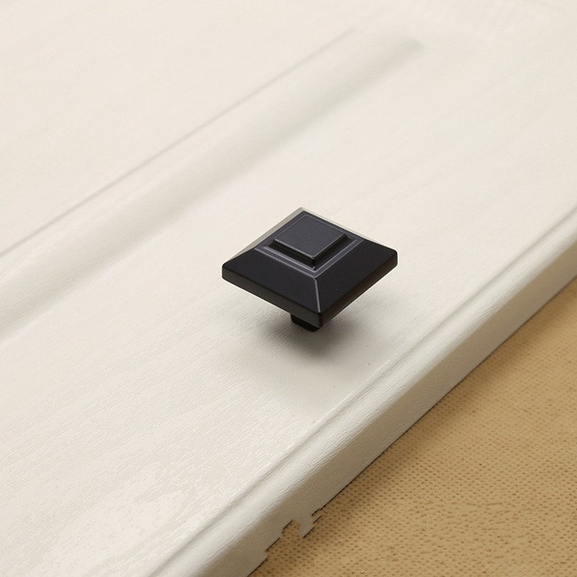 3.75 5 Black Rectangle Door Handles Pulls Drawer - Etsy