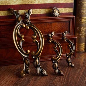 2.5" 3.75" 5" Cupboard Handle Carving Handle Drawer Handles Pulls Knob ...