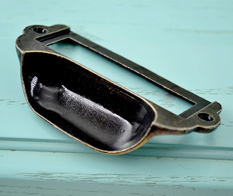 Label Box Handle Vintage Door Handles Pulls Drawer Handles | Etsy