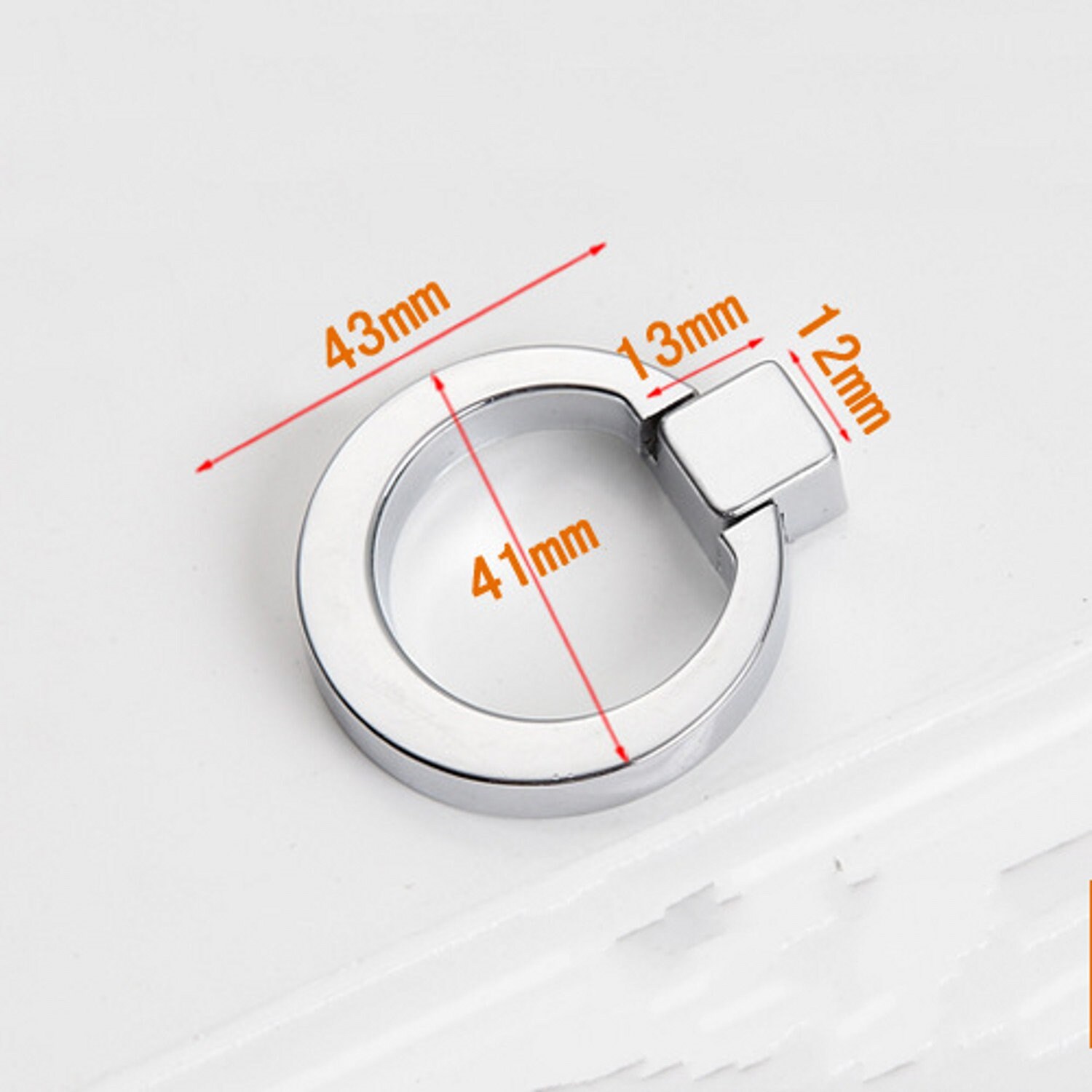 Single Hole Knob Black Ring Handle Door Handle Drawer Pulls | Etsy